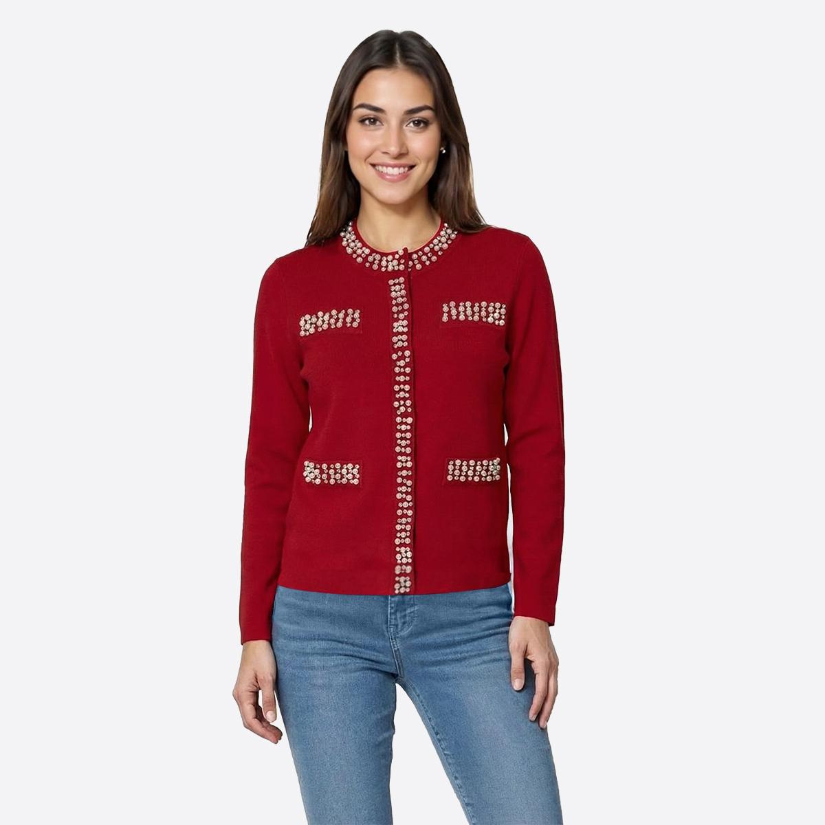 Click here for Womens Adrainna Papell Pearl And Rhinestone Embell... prices